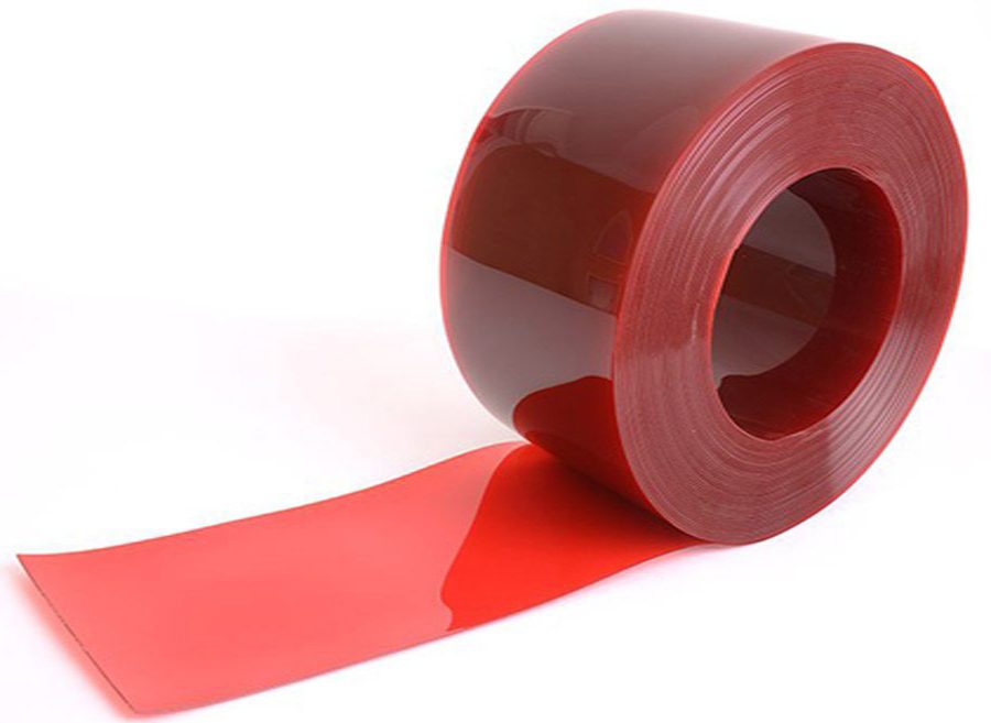 Safety Red PVC Strip Curtains - pvc